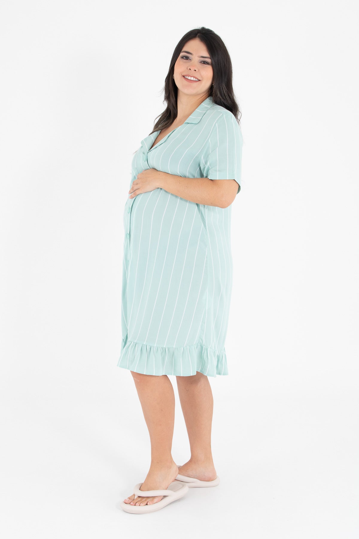 Pijama Batola Ana verde para embarazadas – Clio Ropa Materna